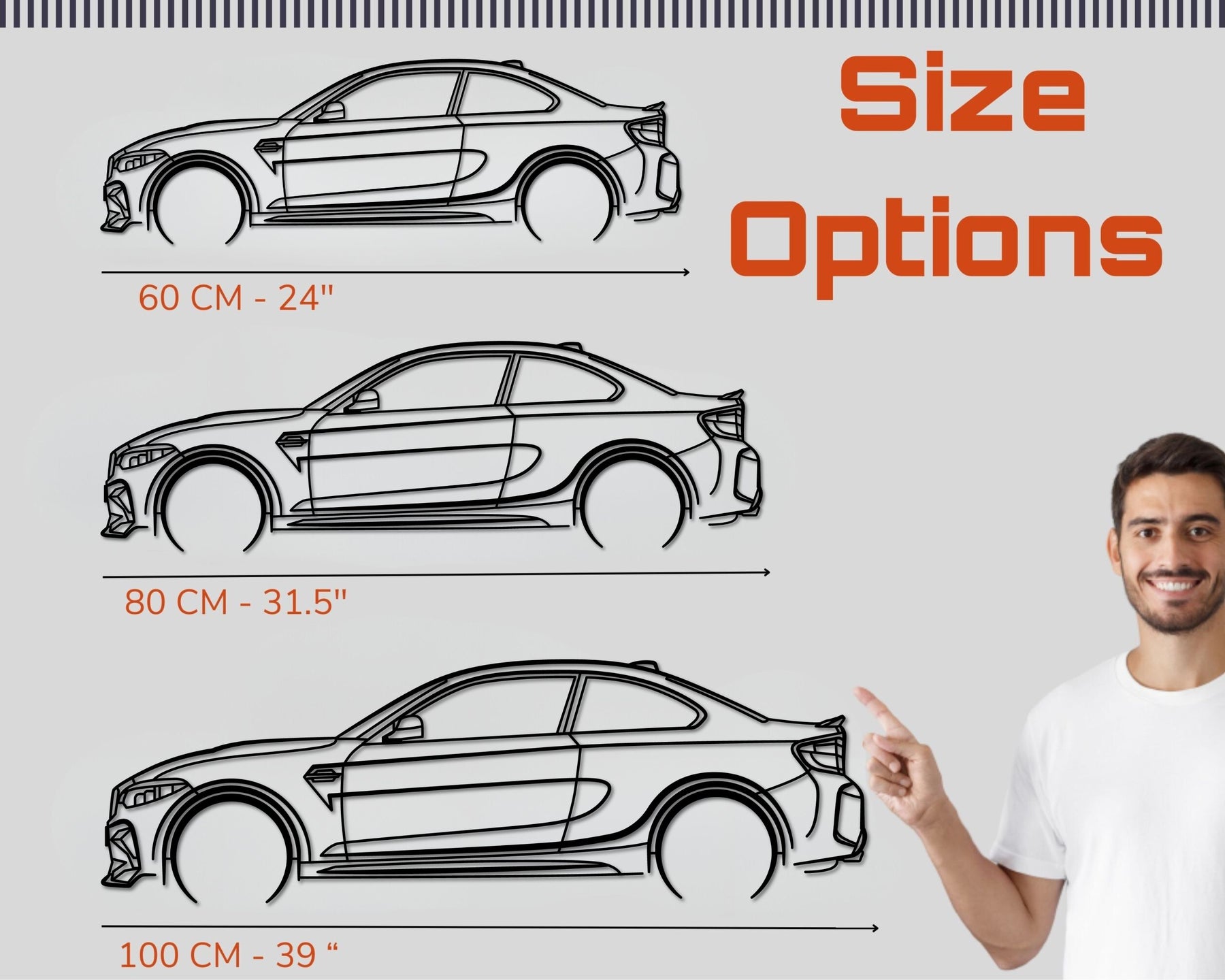 M2 Competition, Silhouette Metal Wall Art – CarWallArtUk