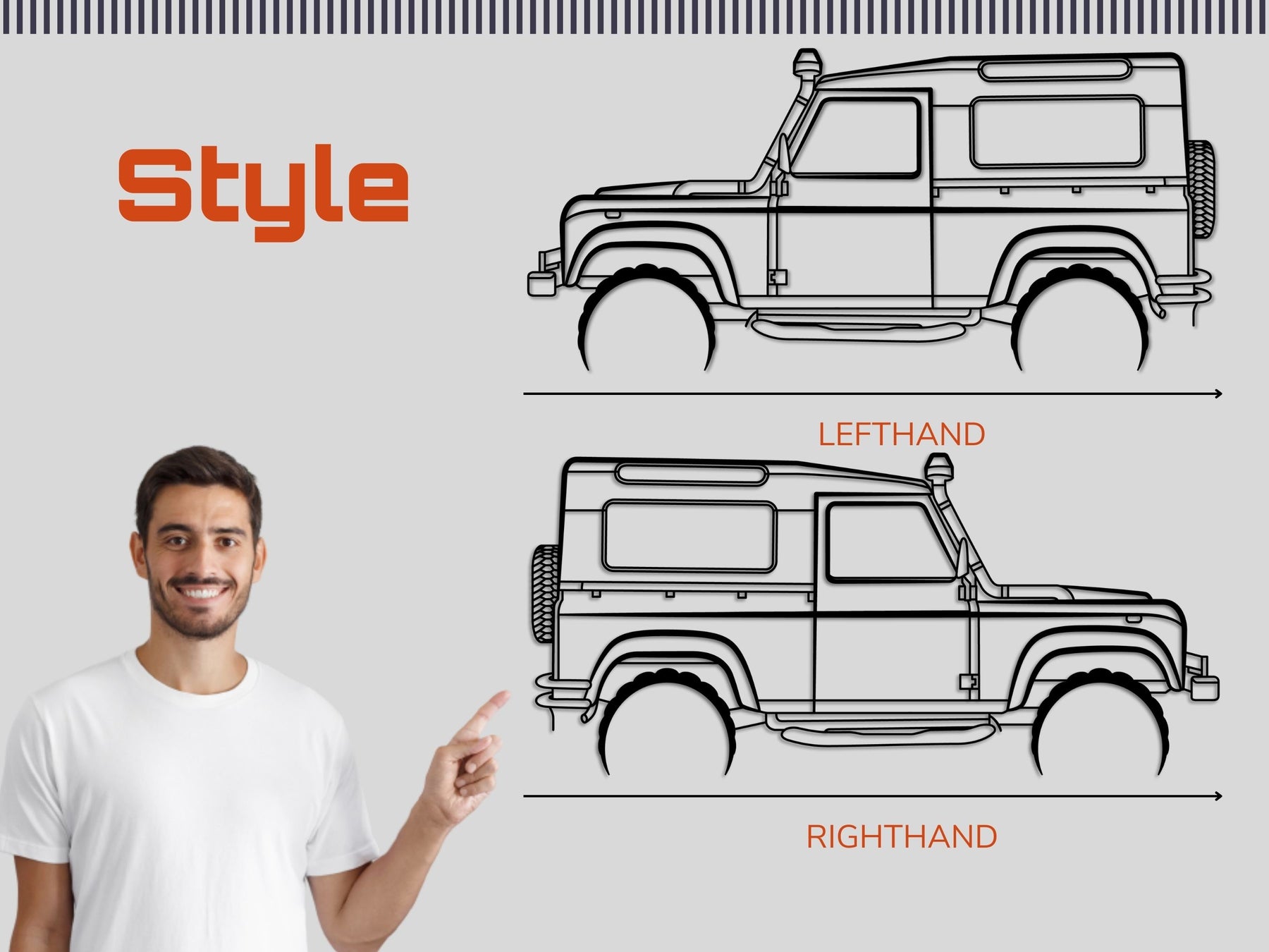 90 Defender, Silhouette Metal Wall Art – CarWallArtUk