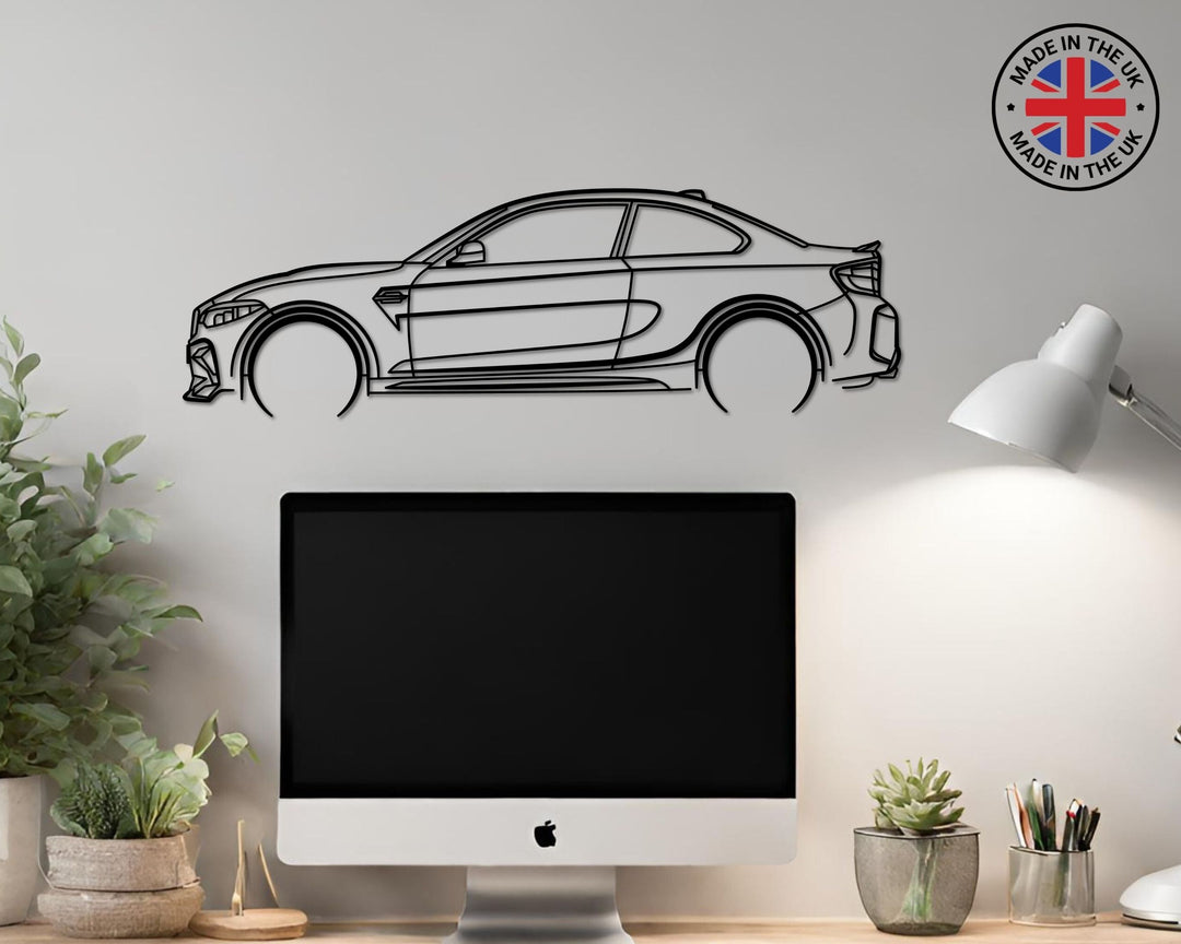 M2 Competition, Silhouette Metal Wall Art – CarWallArtUk