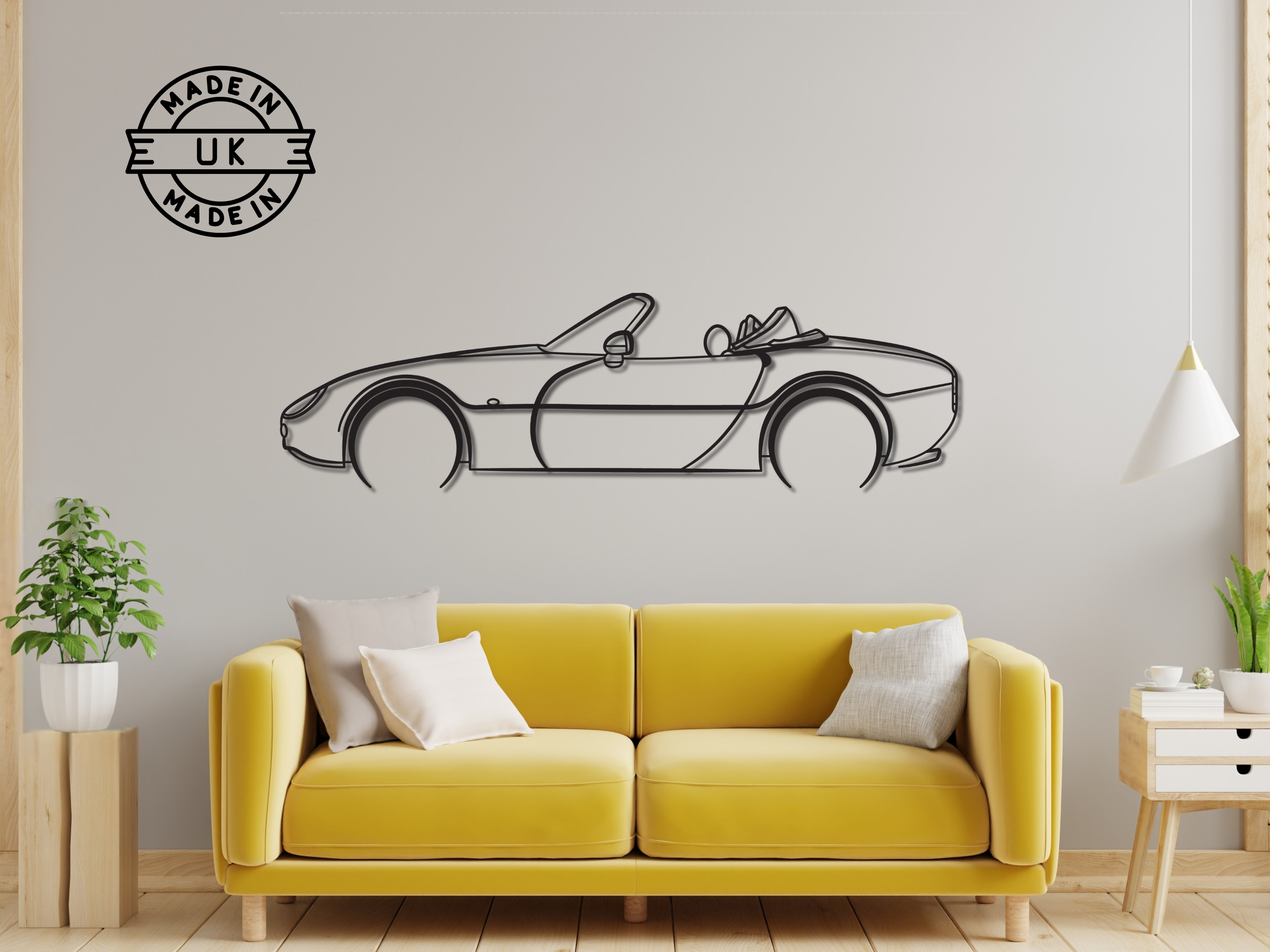 Griffith 500, Detailed Silhouette Metal Wall Art – CarWallArtUk