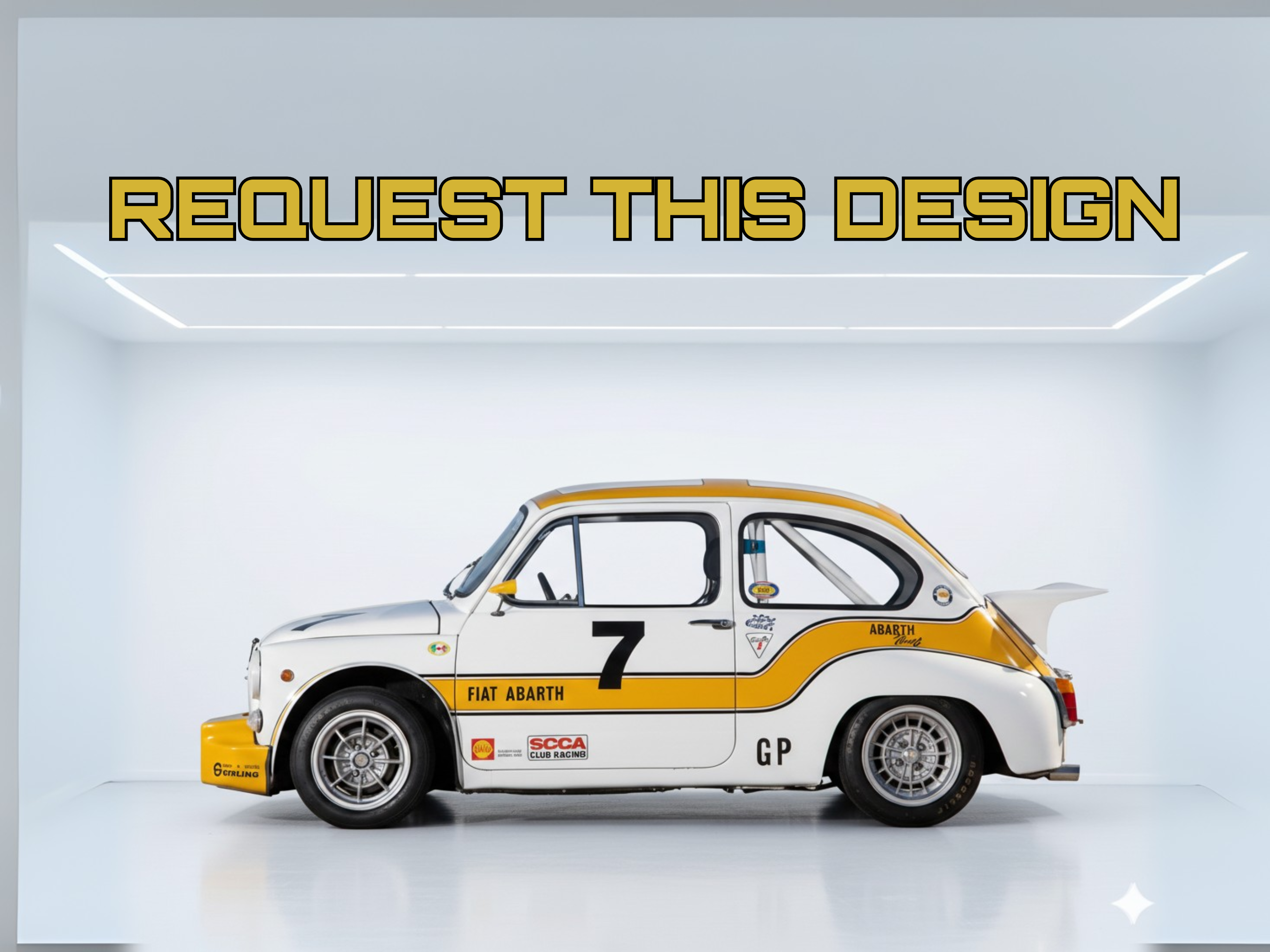 Fiat Abarth 1000 TCR Berlina - Your Custom Request, Detailed Car Silho ...